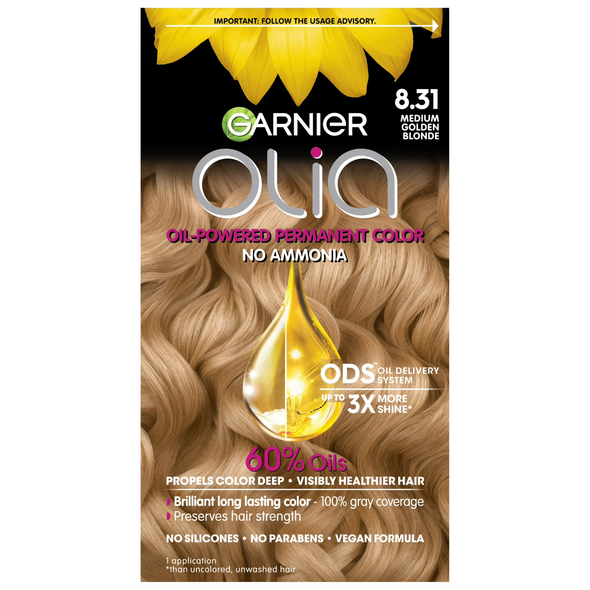 Garnier Olia HC 8.31 Medium Golden Blonde (3,6, or 12 Pack) – Stealth ...