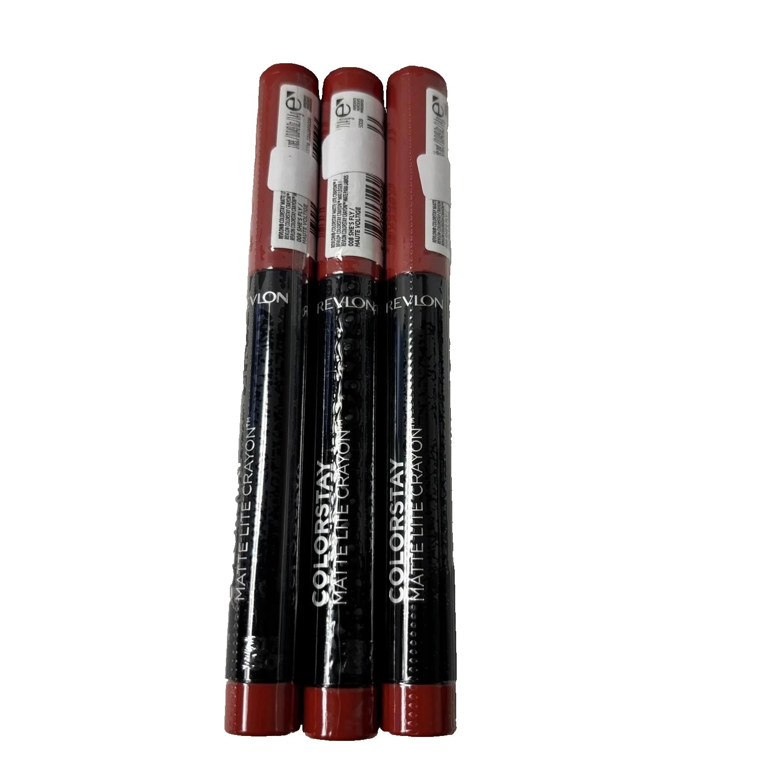 Lot of 3 - Revlon ColorStay Matte Lite Crayon, 008 She's Fly, 0.049 oz ...
